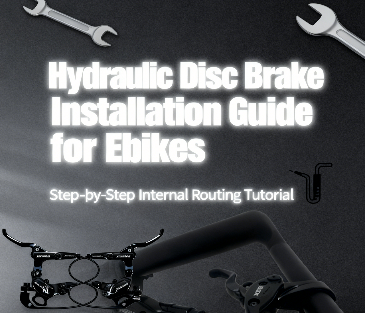 How to Install a Hydraulic Disc Brake (Internal Routing) Ebike ...