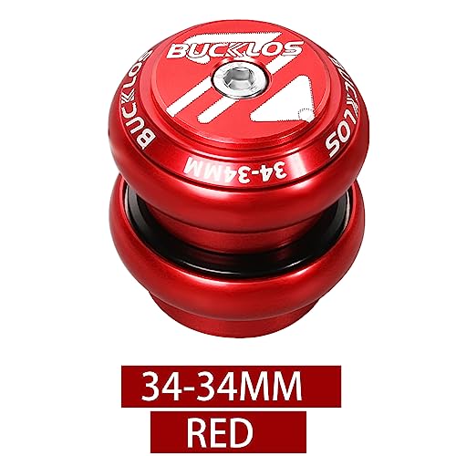 BUCKLOS 1-1/8 Bike Headset MTB Bearings Threadless 34 44 44-50.6 44-5