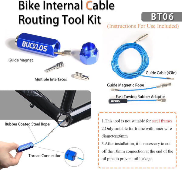 BUCKLOS MTB Bike Internal Cable Routing Tool Kit Compatible with 4-5.